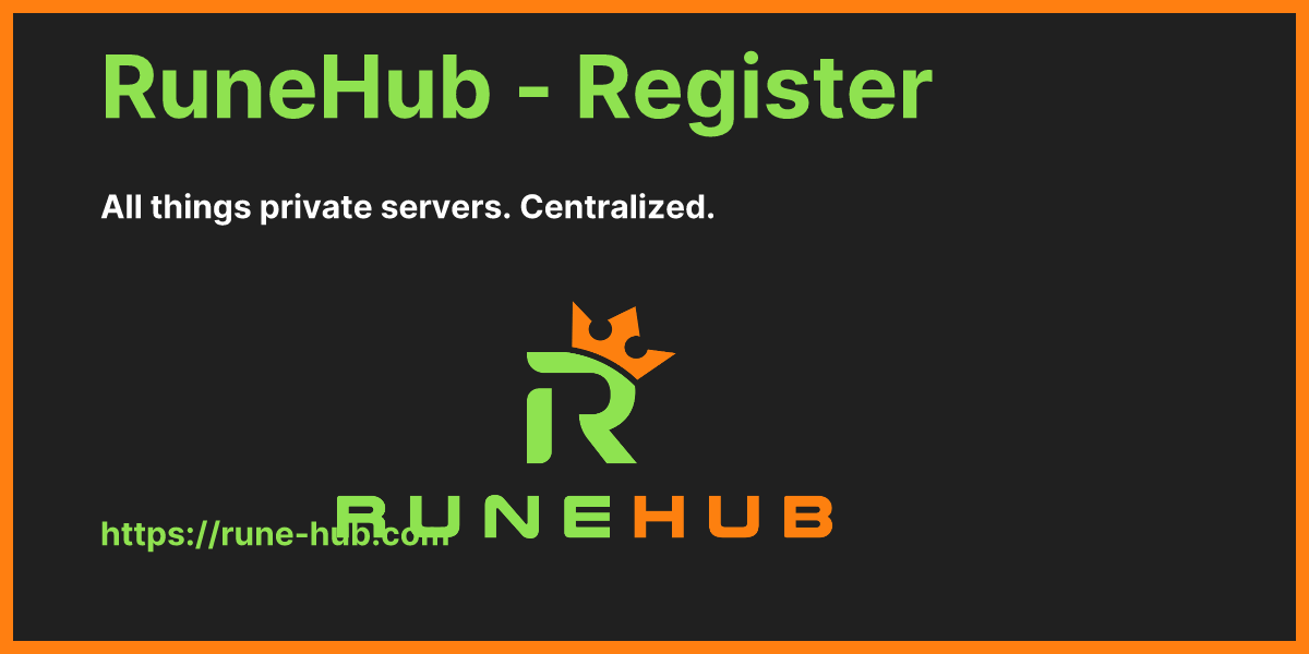 Register - RuneHub